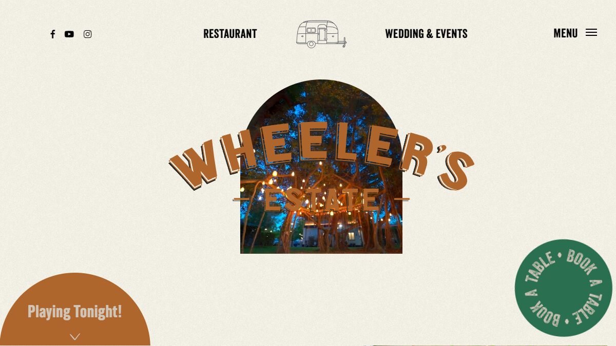 Alfresco Menu - Wheeler's Estate